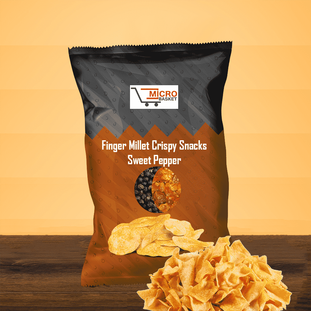 Finger Millet Crispy Snacks - Sweet Pepper - MicroBasket